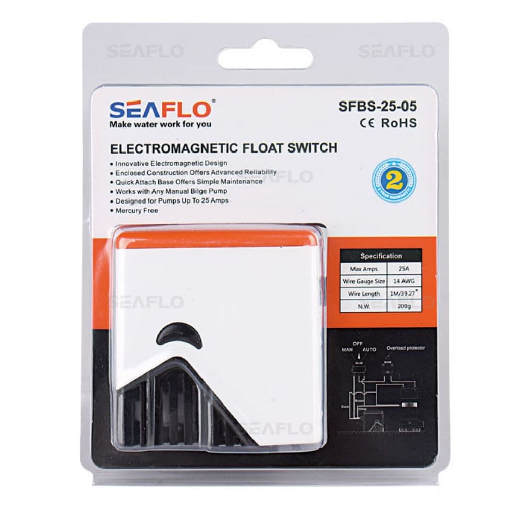 SEAFLO ELECTROMAGNETIC BILGE PUMP MARINE FLOAT SWITCH yacht boat SFBS-25-05