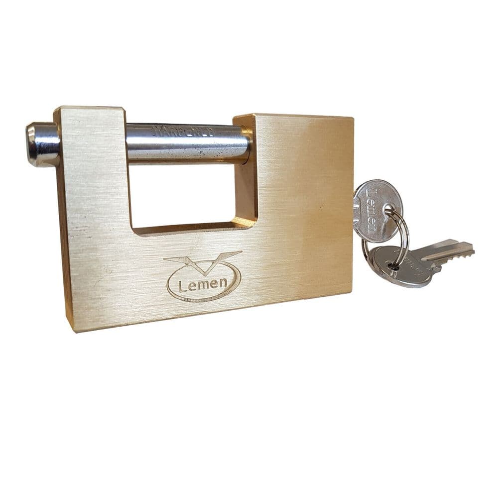 SECURITY SHUTTER PADLOCK garage door shed shipping container lock 40mm ...