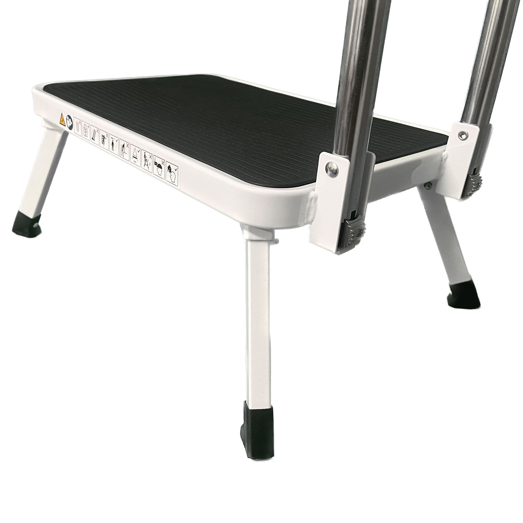 Single Folding Caravan Step with Handle Handrail Motorhome Bathroom ...