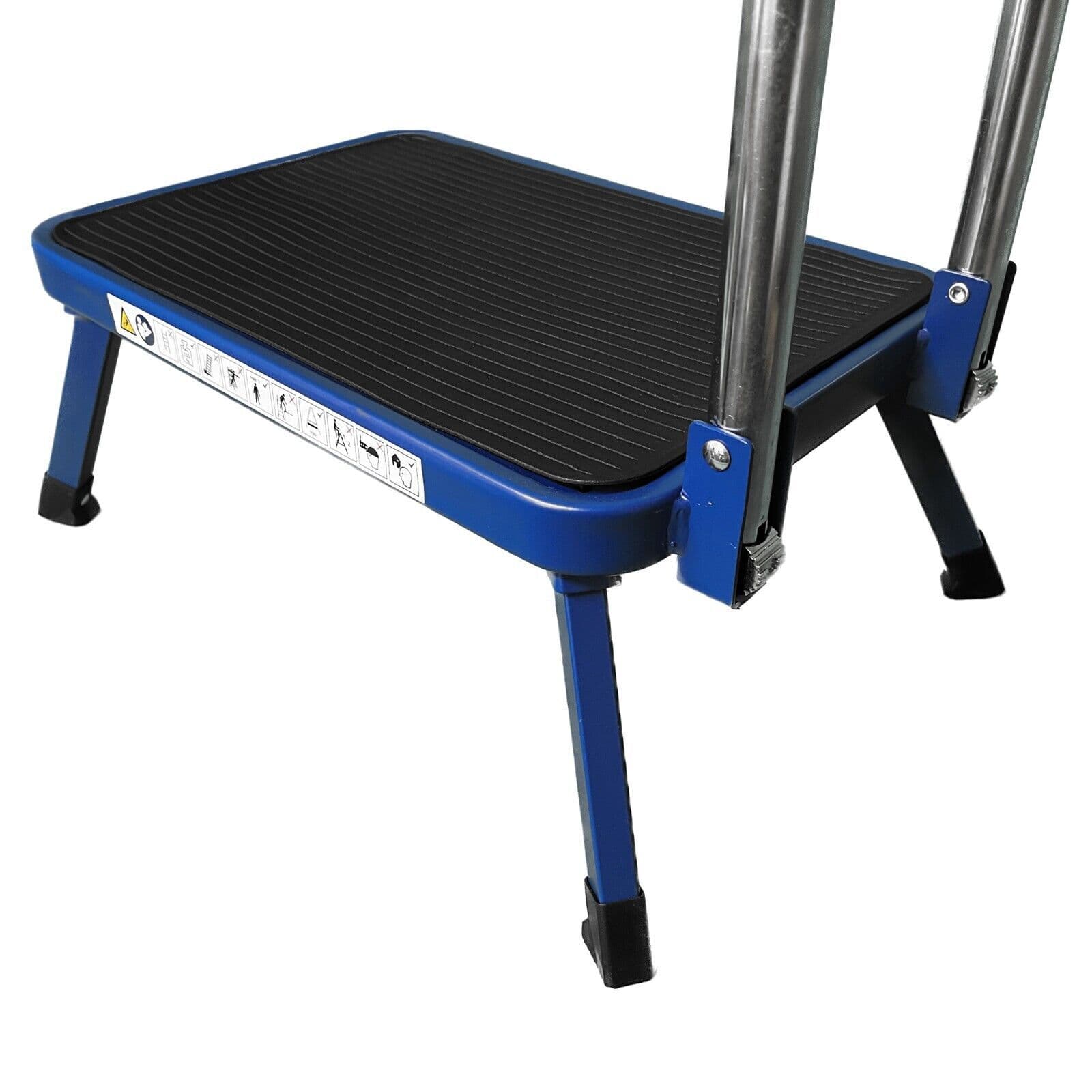 Single Folding Caravan Step with Handrail Handle Motorhome Bathroom ...