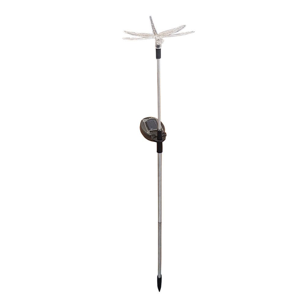 SOLAR COLOUR CHANGING LED DRAGONFLY on STAKE garden patio 7 colour changes