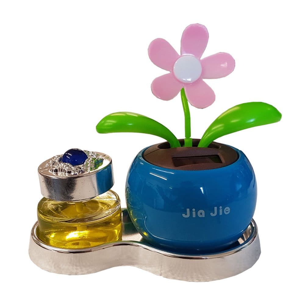 SOLAR POWER DANCING AIR FRESHENER FLOWER car home fragrance perfume ...