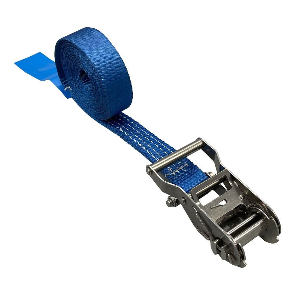 Stainless Steel 316 Ratchet Strap Endless 35mm 6 Metre Polyester Marine ...