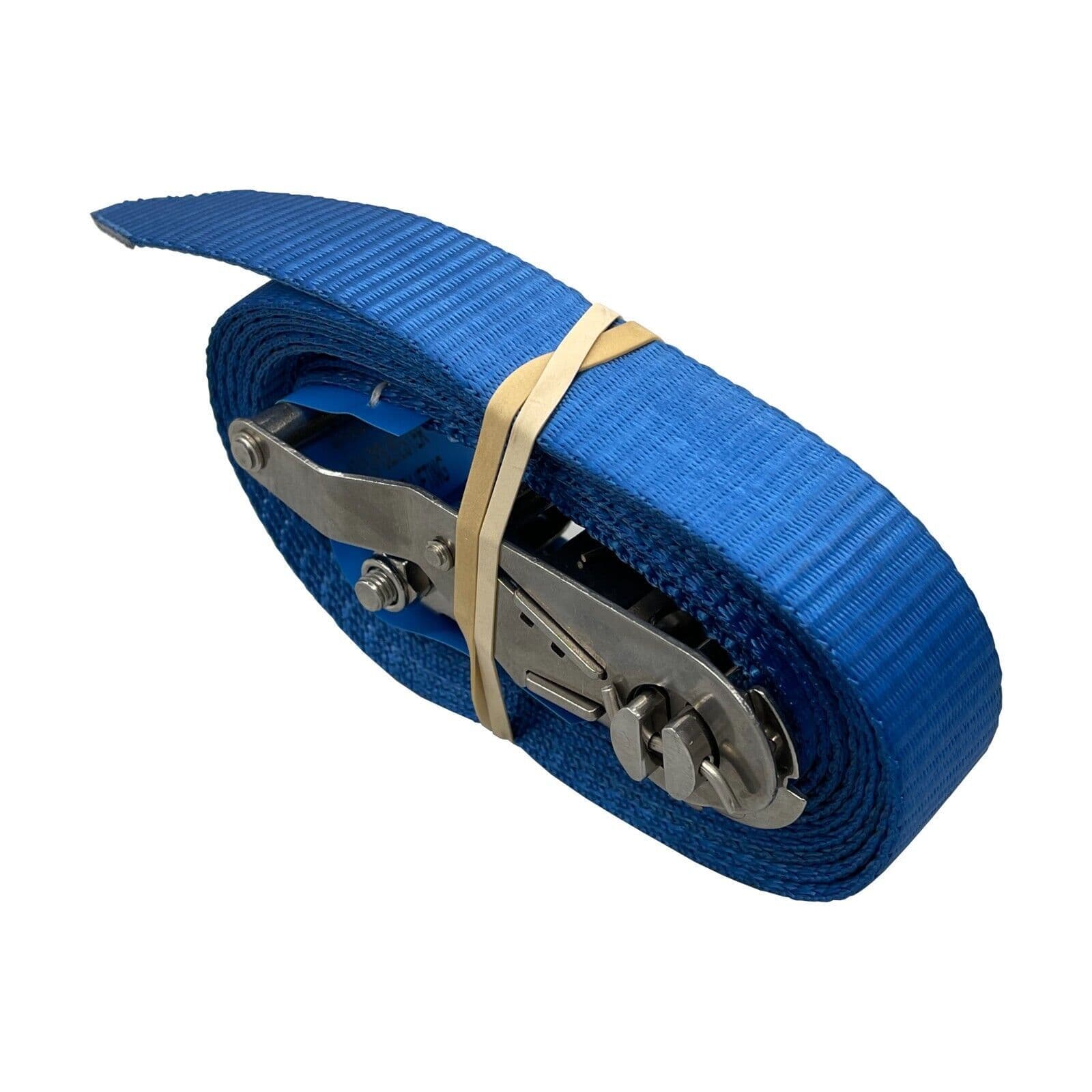 Stainless Steel 316 Ratchet Strap Endless 35mm 6 Metre Polyester Marine ...
