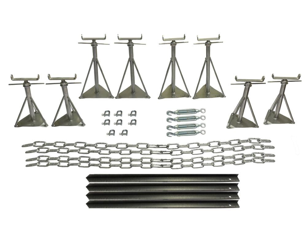 Static Caravan Axle Stands complete Siting Kit For Concrete Base MobileHome