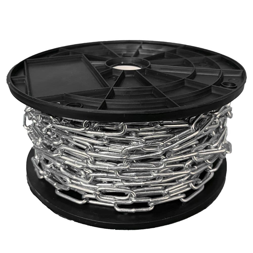 Strong Heavy Duty Steel Chain 3mm x 30m Reel Zinc Plated Welded ...