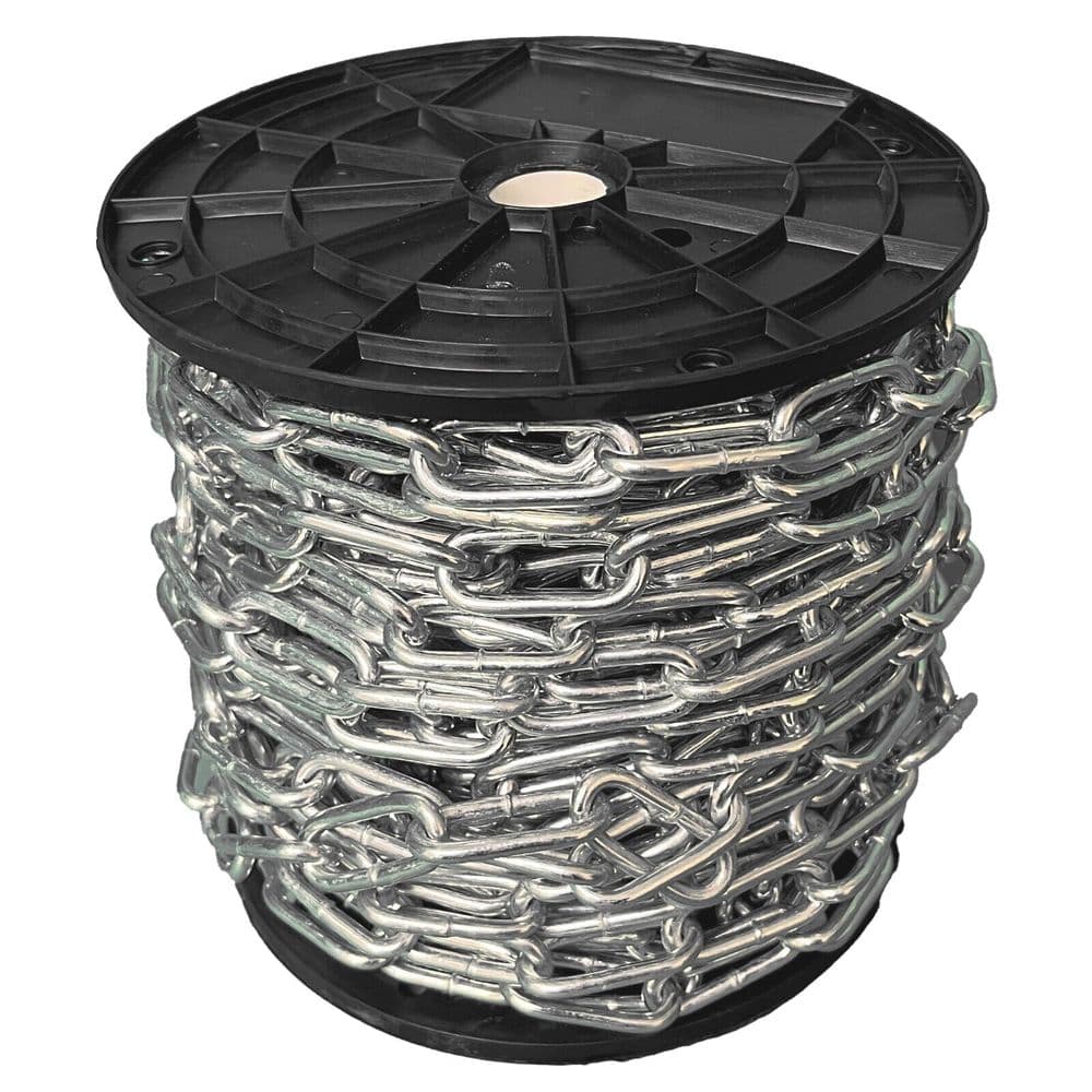 Strong Heavy Duty Steel Chain 6mm x 15m Reel Zinc Plated Welded ...