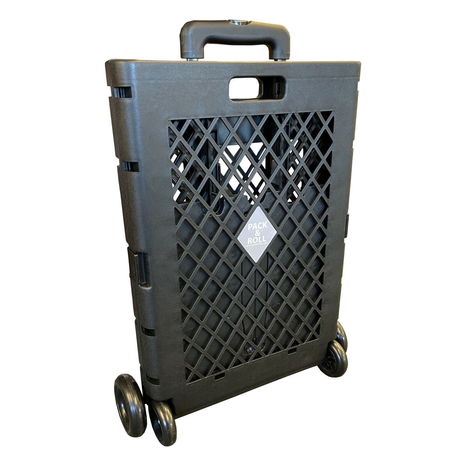 TALL MESH ROLLING 4 wheel TROLLEY CART shopping caravan camping beach ...