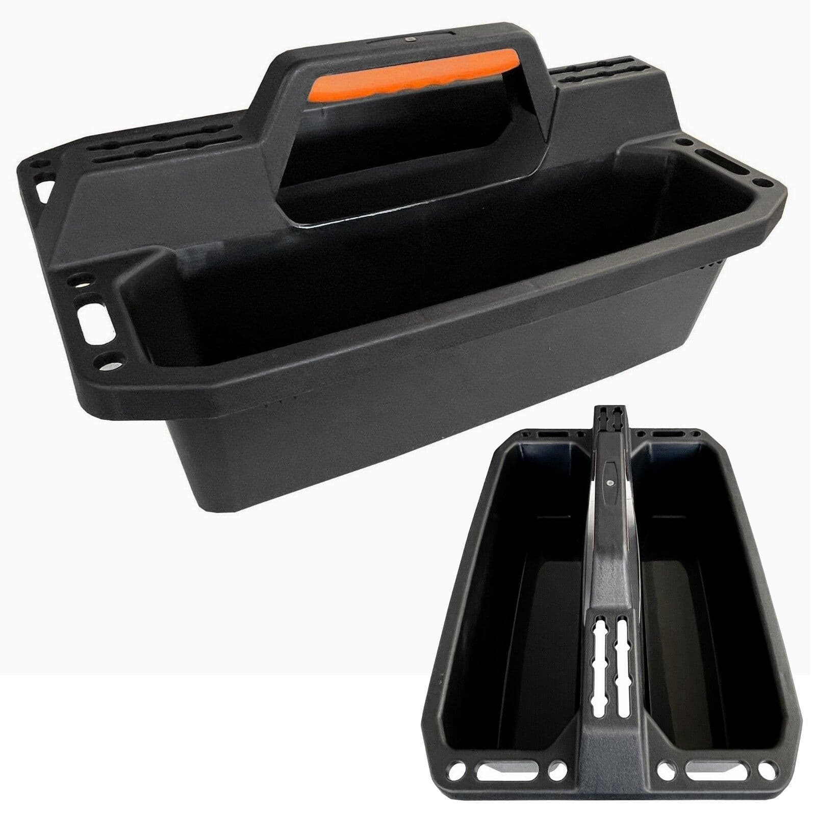 Tool Organiser Tray Open Tote Hand Tool Carrier Heavy Duty Ergonomic Handle