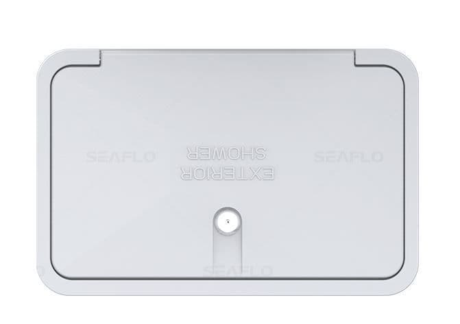 WHITE EXTERNAL LOCKING SHOWER UNIT BOX SFES1-01 RV caravan boat motorhome