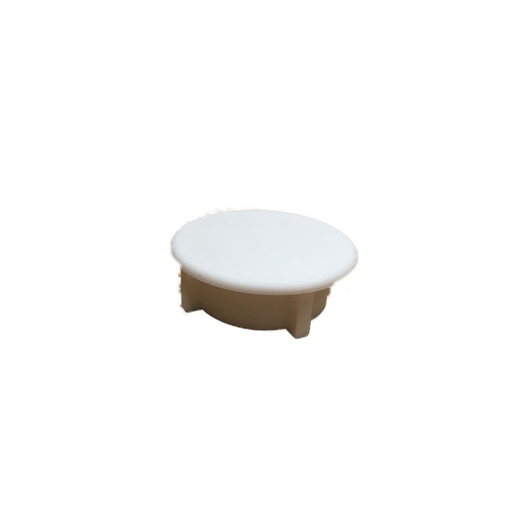 WHITE RECESSED ISLAND TABLE LEG BASE PLUG CAP caravan fiamma motorhome boat