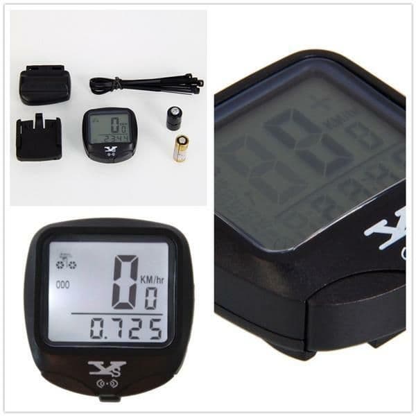 WIRELESS BIKE ODOMETER SPEEDOMETER STOPWATCH CLOCK bicycle computer cycle