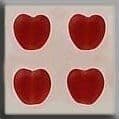 12082 Small Channeled Heart Matte Ruby Mill Hill Treasure