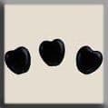 12245 Small Channeled Heart Jet Mill Hill Treasure