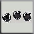 12247 Small Channeled Heart Bright Hematite Mill Hill Treasure