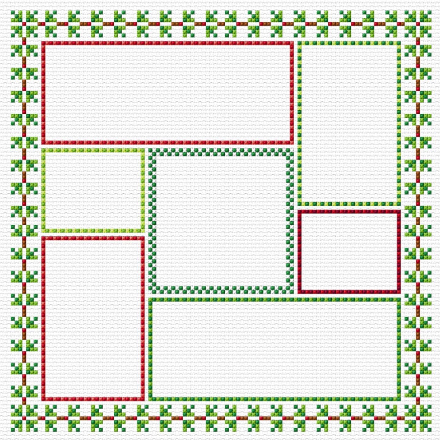 20 DMC skeins and 14 count fabric for the Durene Jones Christmas 2023 SAL