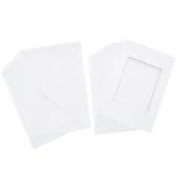 A5 Trifold Rectangle White Aperture Cards & Envelopes 10 Pack