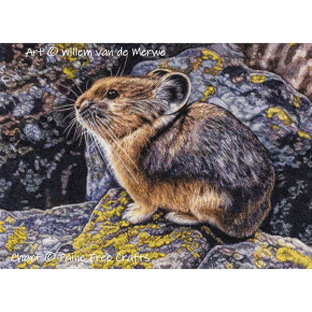 American Pika by Paine Free Crafts printed cross stitch chart