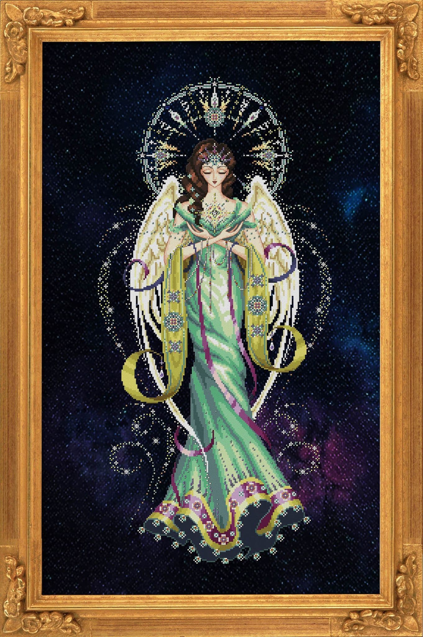 Bella Filipina Tala Deity of the Stars printed cross stitch chart