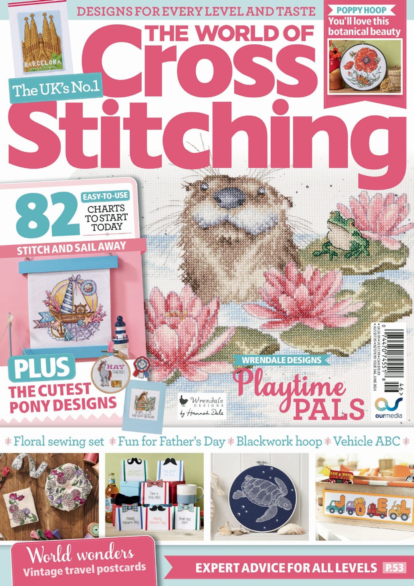 Blackwork Turtle Deep Water Dives WOXS Issue 346 project pack