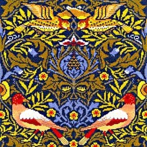 Bothy Threads Bird by William Morris cross stitch kit