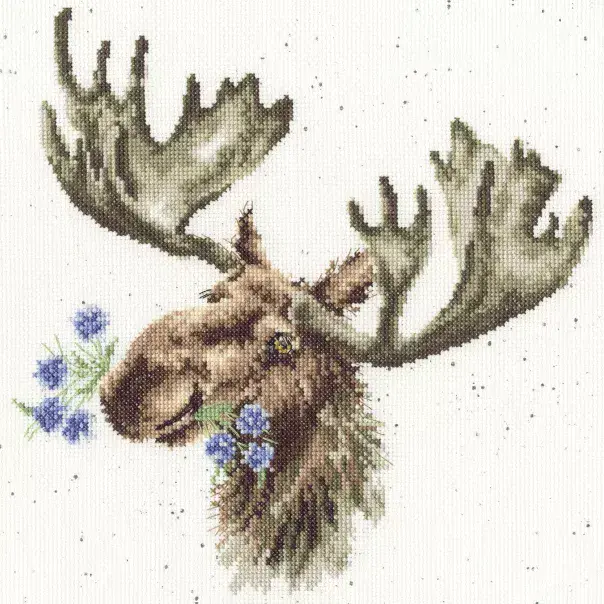 Bothy Threads It Moose Be Love - Hannah Dale cross stitch kit 1