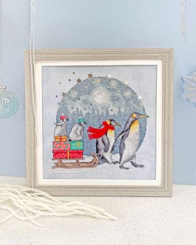 Bothy Threads Winter Waddle cross stitch kit
