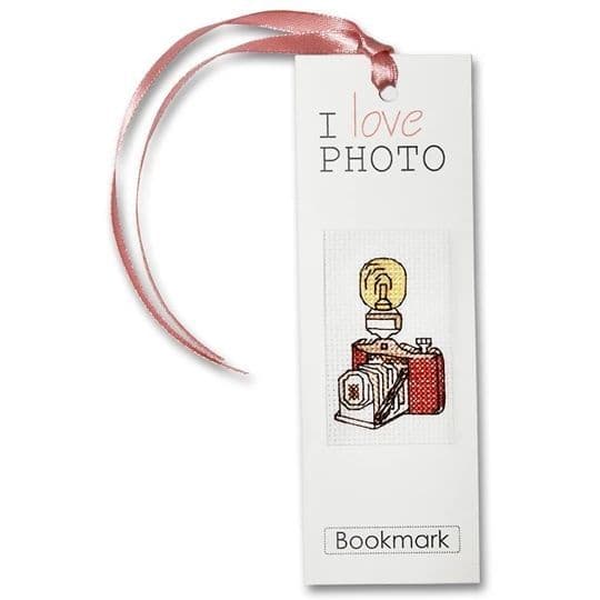 Camera Bookmark cross stitch kit by Luca-s