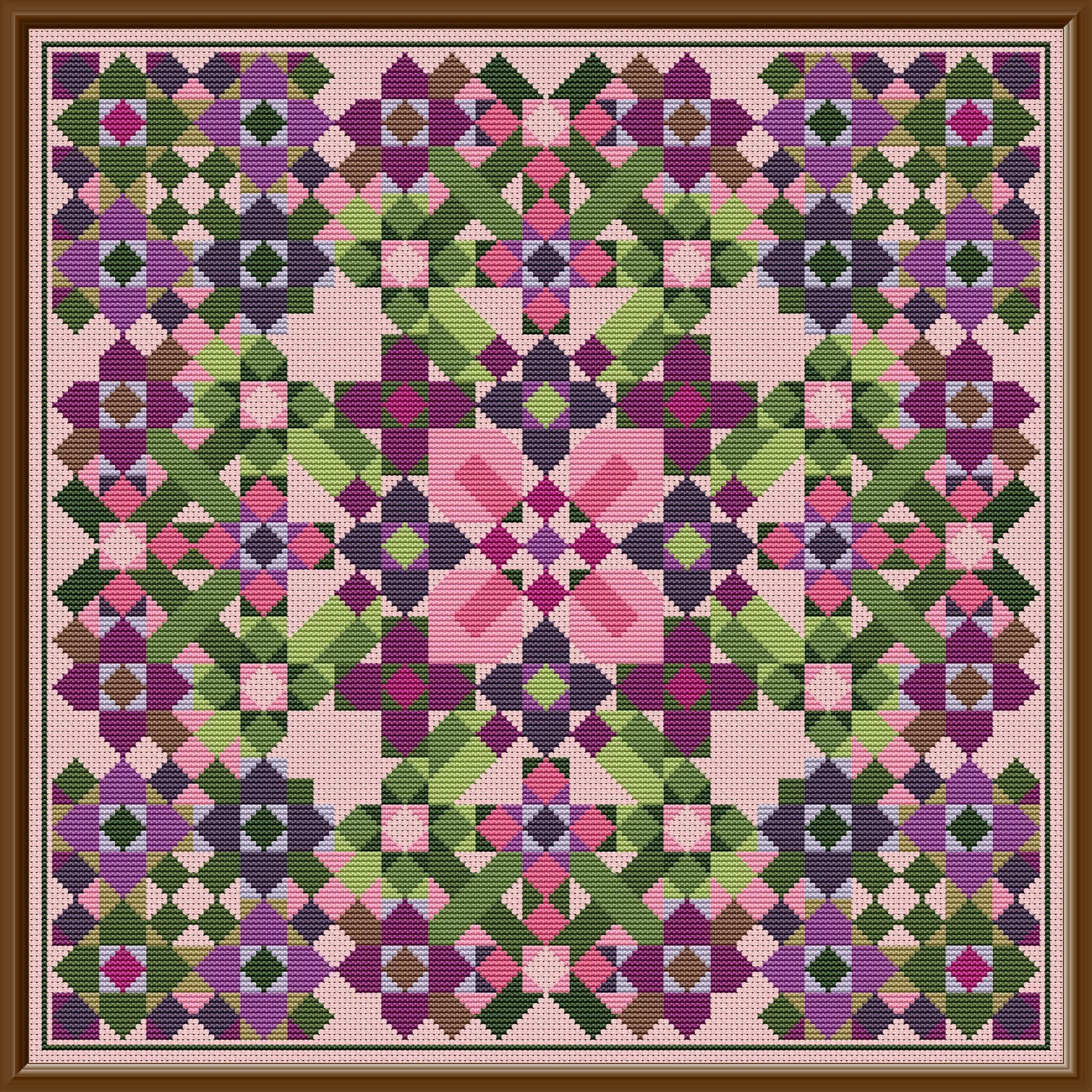 Carolyn Manning Designs Forget Me Not printed cross stitch chart