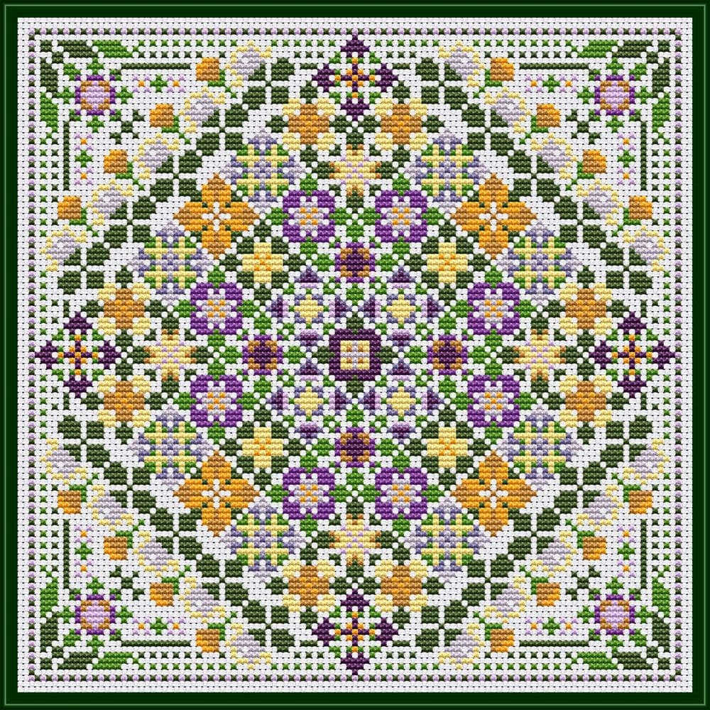 Carolyn Manning Designs Garden Secrets printed cross stitch chart