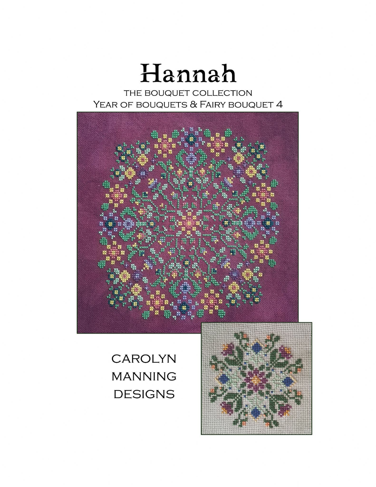 Carolyn Manning Designs Hannah printed cross stitch chart
