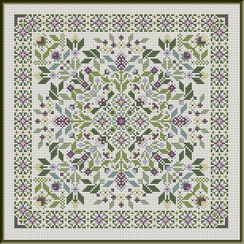 Carolyn Manning Designs Lavender Sachet printed cross stitch chart