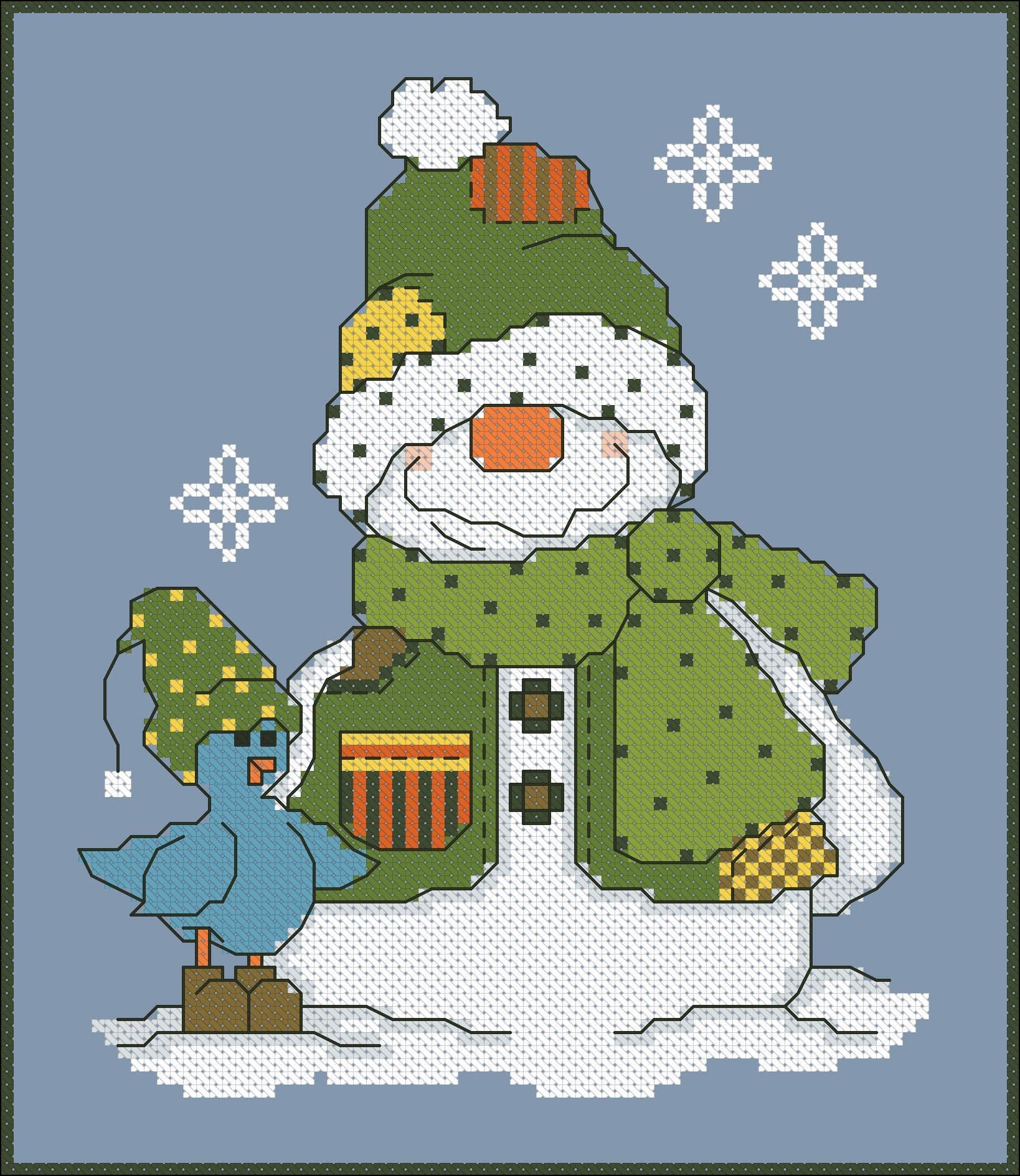 Carolyn Manning Designs Patches & Polly printed cross stitch chart