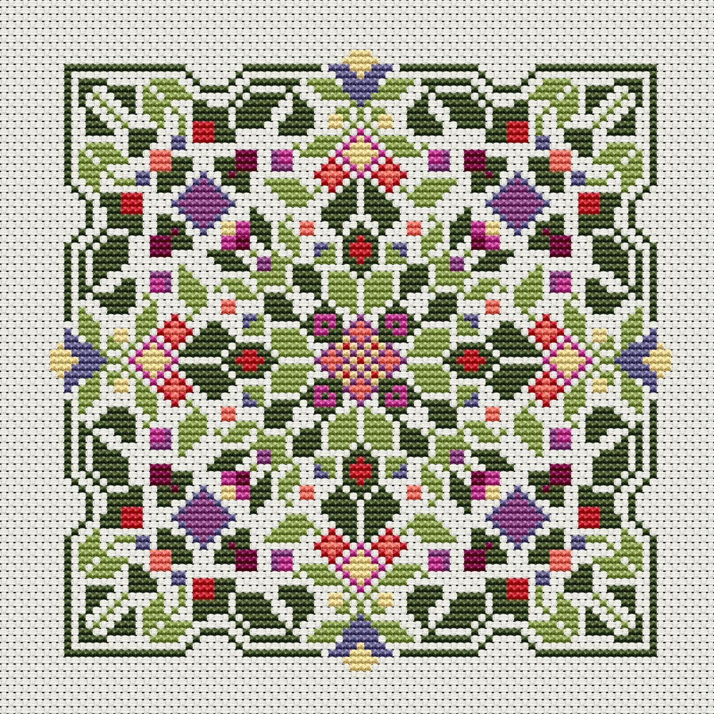 Carolyn Manning Designs Posey printed cross stitch chart