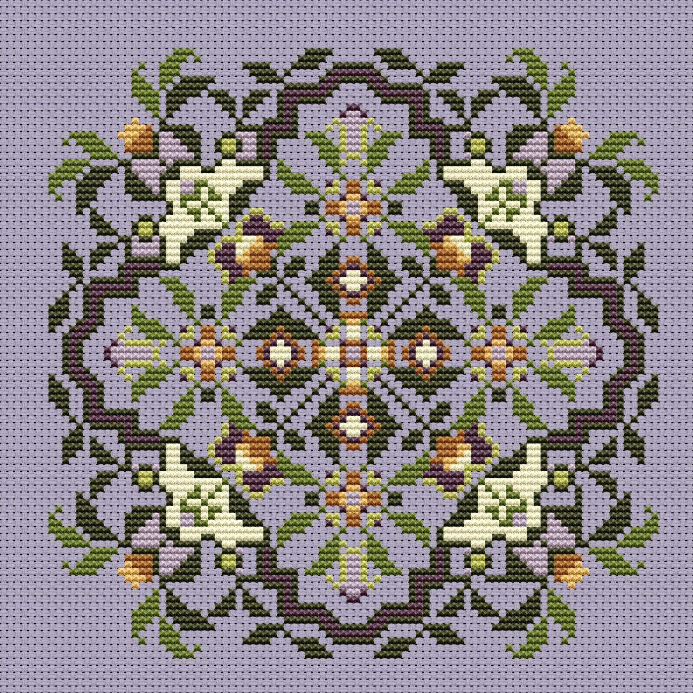 Carolyn Manning Designs Saffron printed cross stitch chart