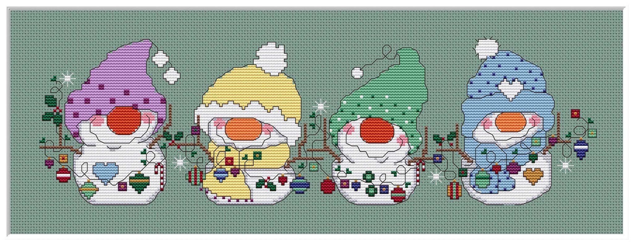 Carolyn Manning Designs Tree Trimmin Time printed cross stitch chart