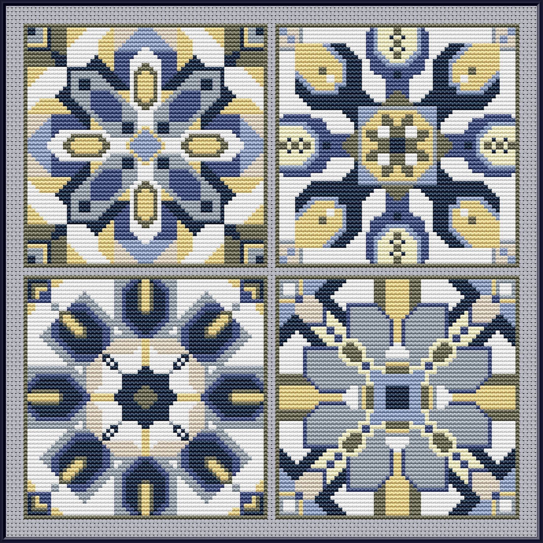 Carolyn Manning Designs Windmills printed cross stitch chart