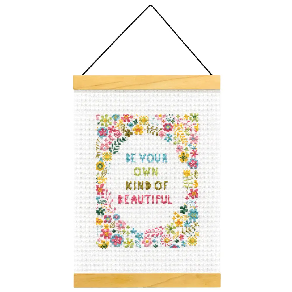 Counted Cross Stitch Kit Banner Own Kind of Beautiful by Dimensions