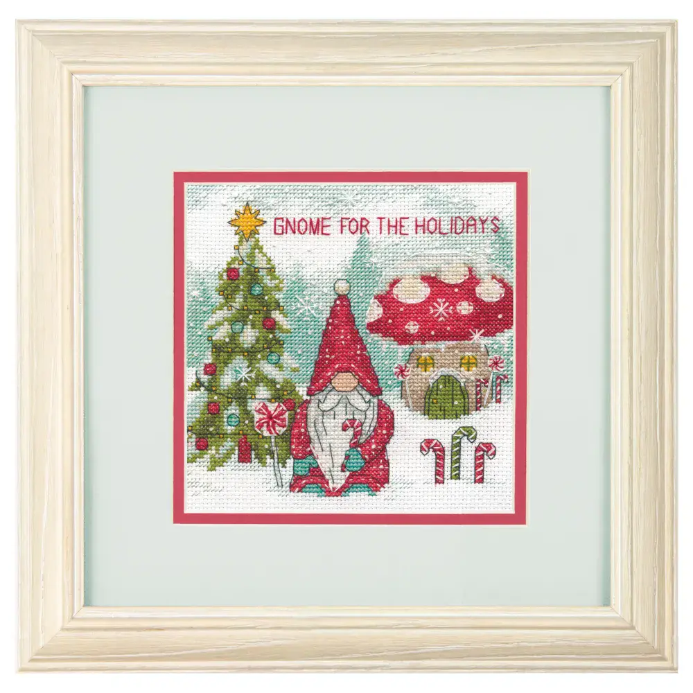 Counted Cross Stitch Kit Gnome for the Holidays by Dimensions