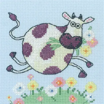 Cow cross stitch chart - Karen Carter Collection