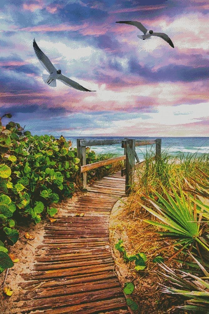 Dawn Flight Large by Artecy printed cross stitch chart