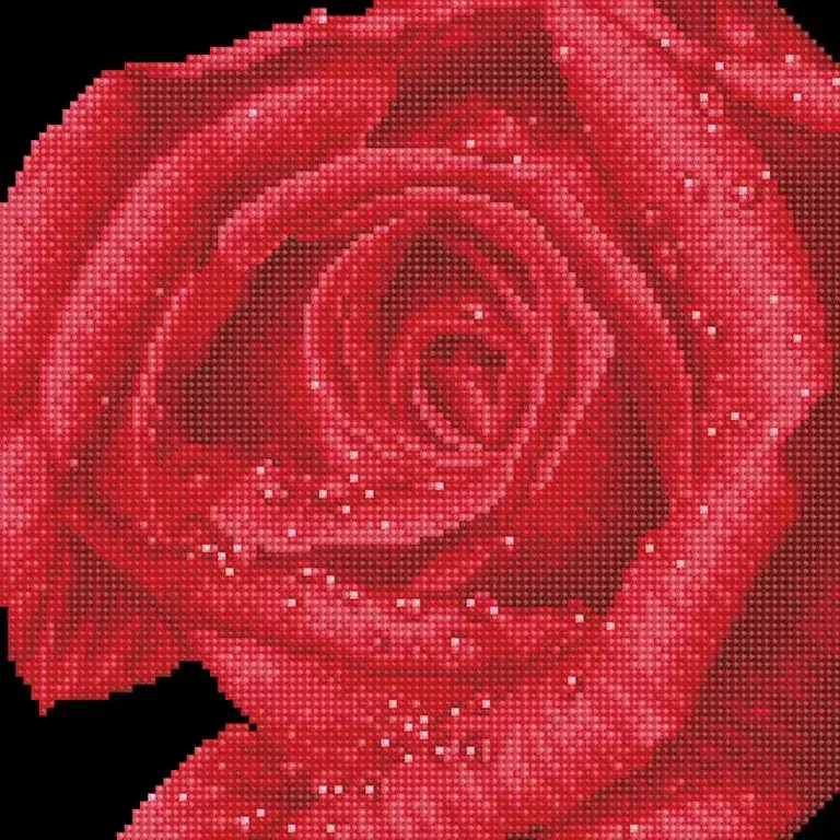 Diamond Dotz Diamond Painting Kit Rose Dew