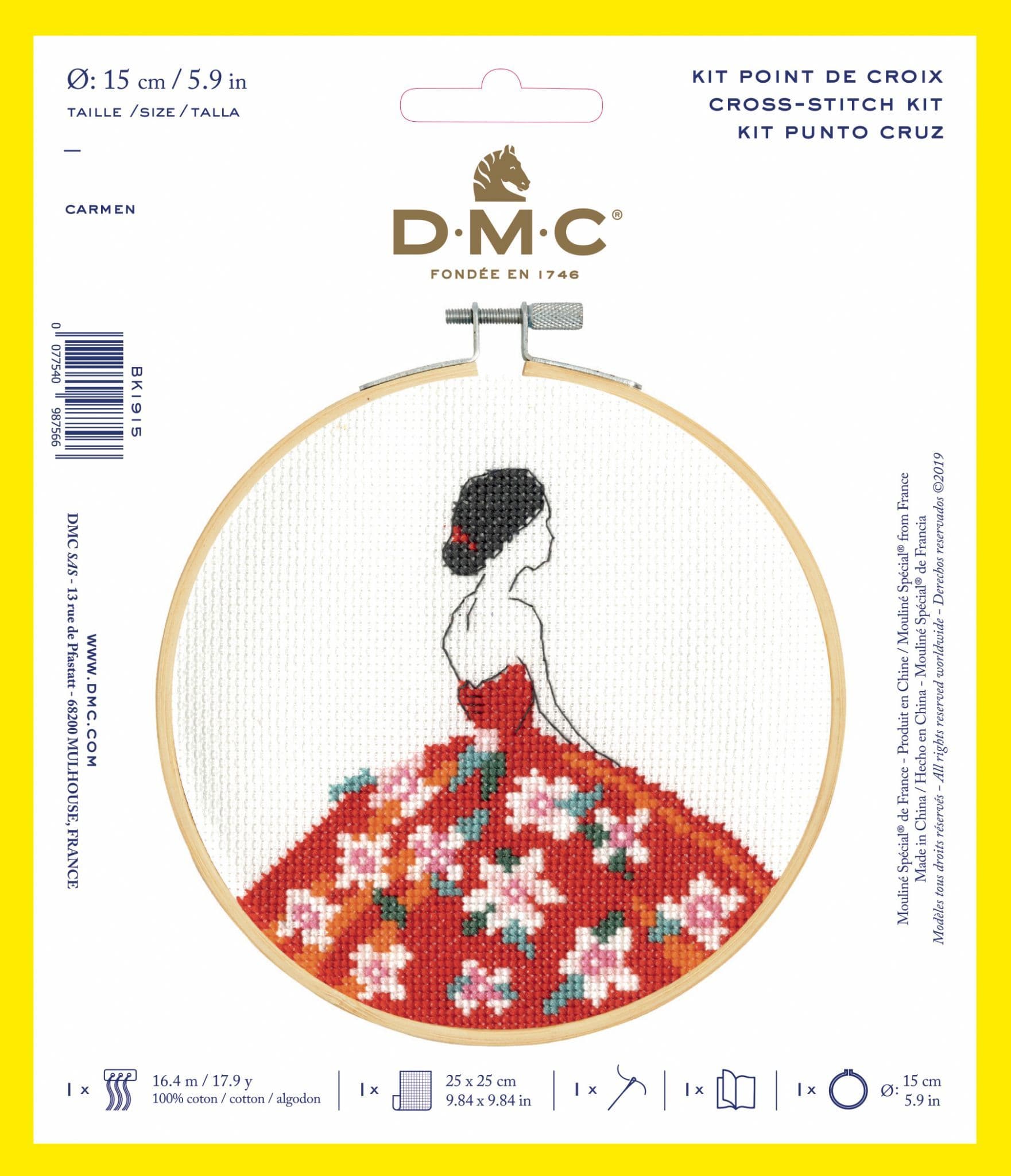 DMC Carmen cross stitch kit