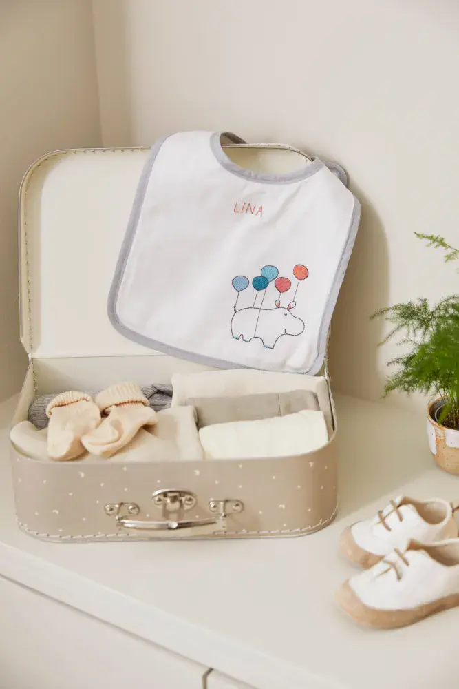 DMC Floating Hippo Stitchable Bib Kit