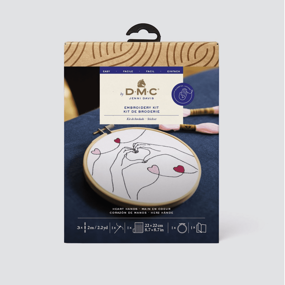 DMC Heart Hands embroidery kit