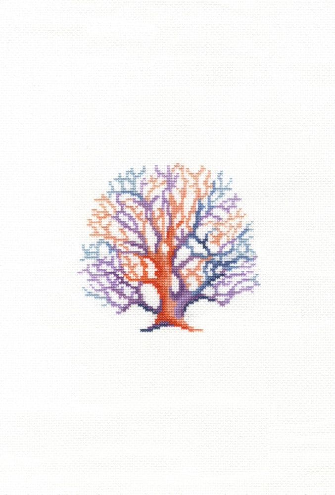 DMC Living Coral cross stitch kit