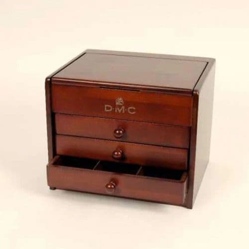 DMC Mini Wooden Collectors Box with 120 Threads and Free Chart