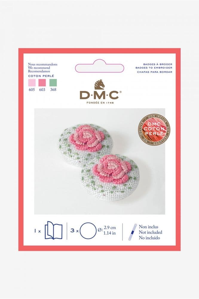 DMC Small Embroidery Badges embroidery kit
