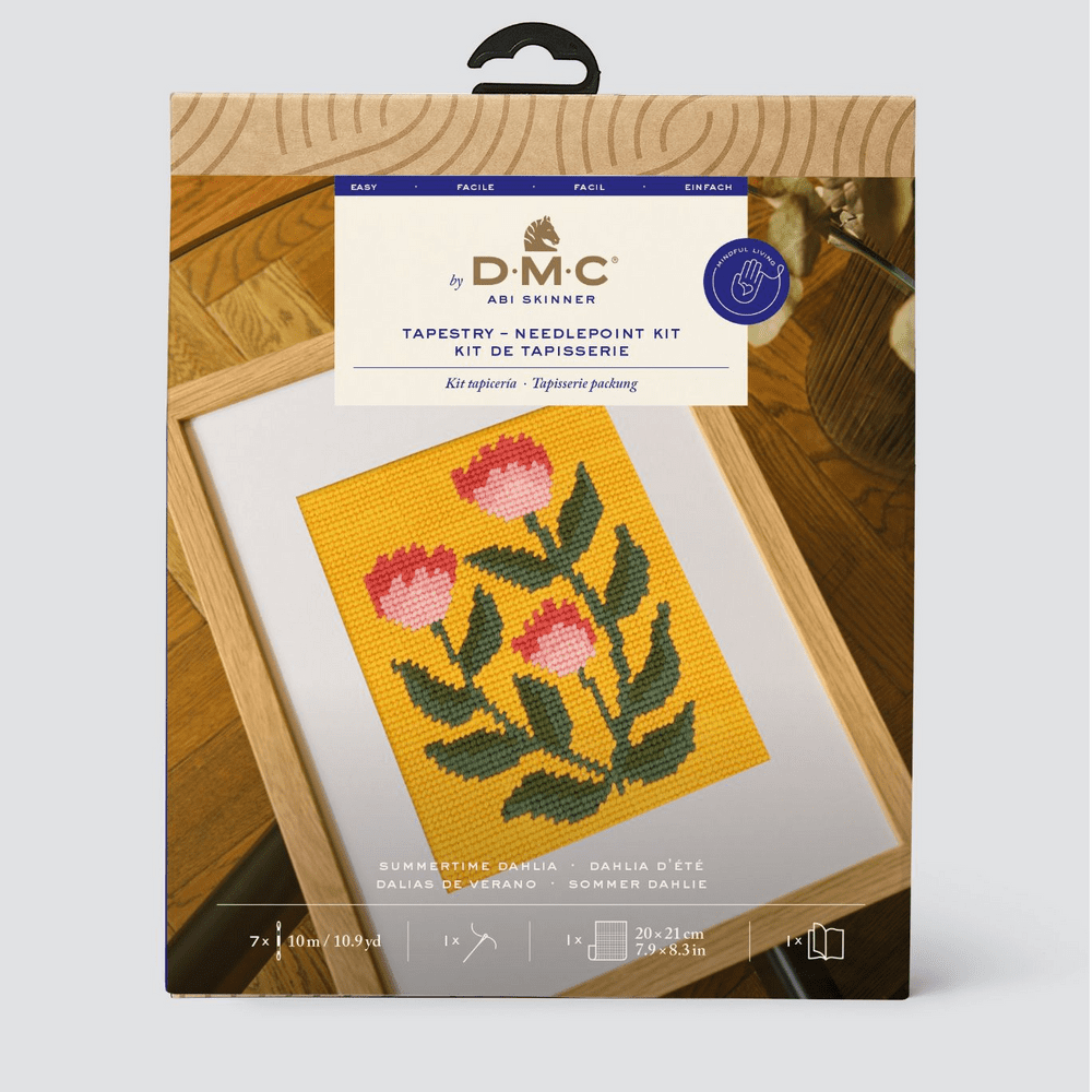 DMC Summertime Dahlia Tapestry Needlepoint Kit