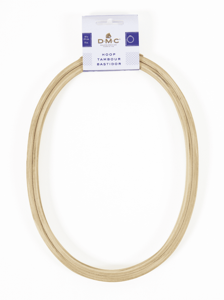 DMC Wood Embroidery Hoop/Frame Oval 18cm x 24cm
